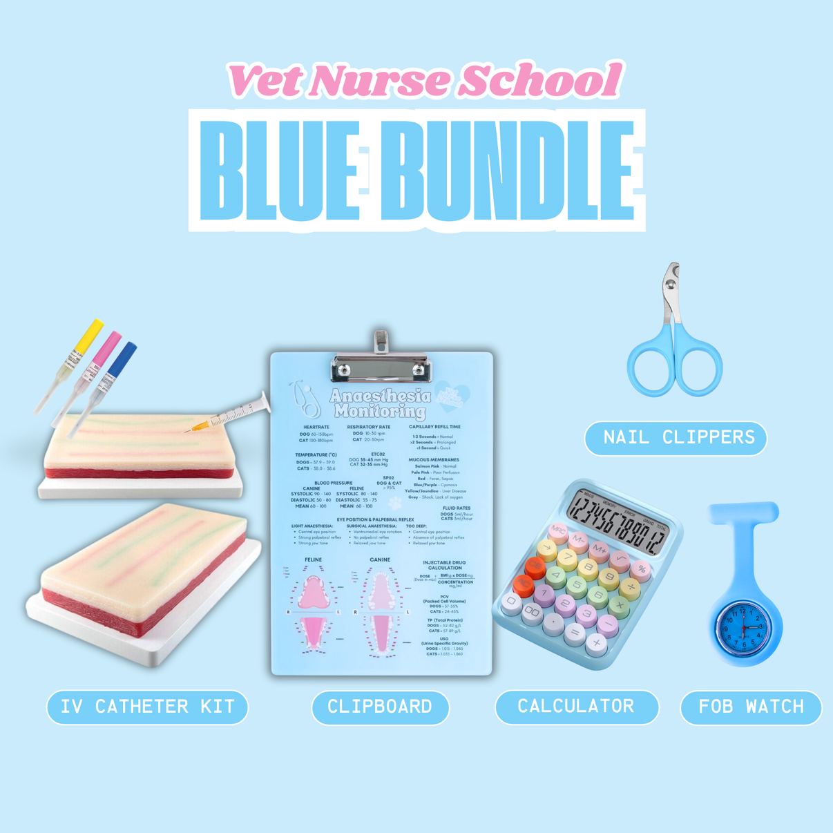 Blue Vet Nurse Bundle | Vet Nurse Essentials Set | Vet Nurse Shop