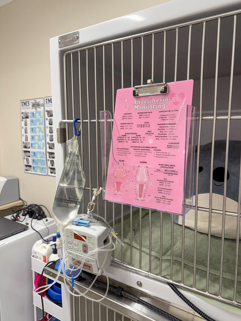 Anaesthetic Monitoring Clipboard - PREORDER ONLY – Vet Nurse Shop